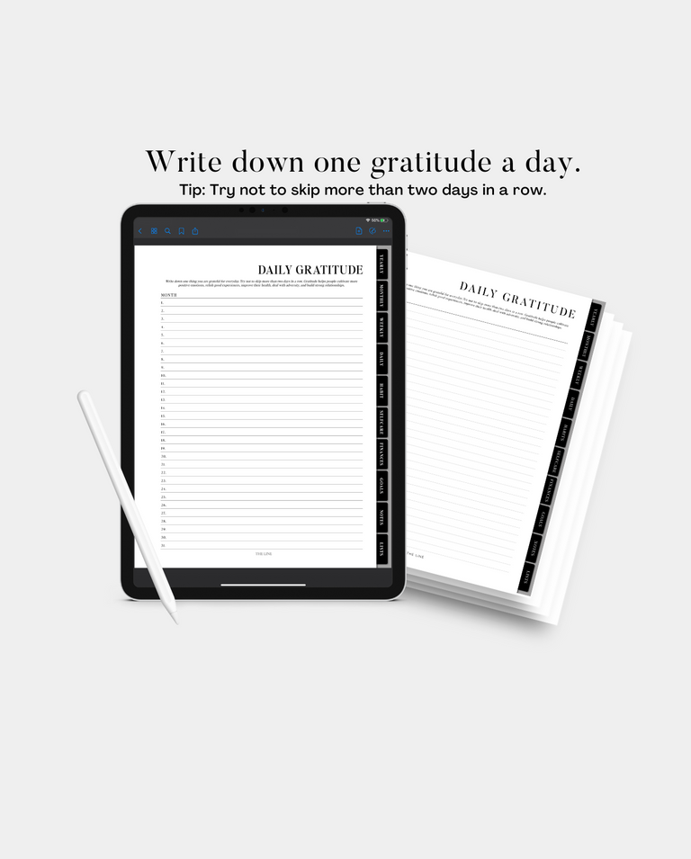 The Digital Planner | Instant Download – The Line