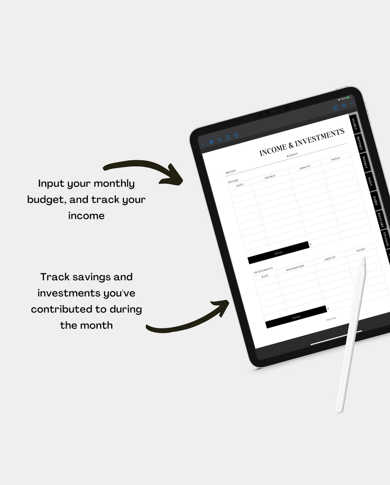 The Digital Planner | Instant Download – The Line