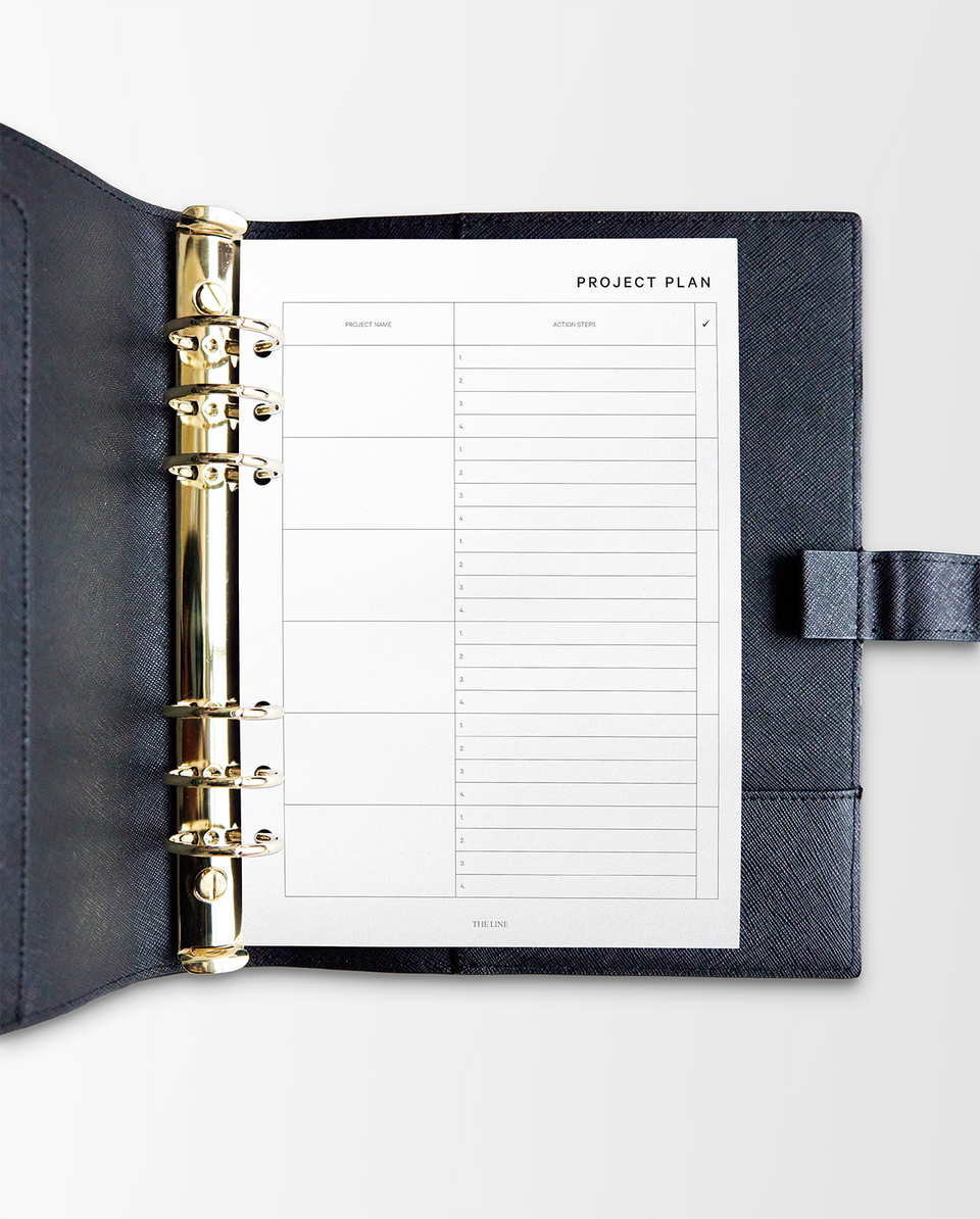 Project Plan Planner Inserts – The Line